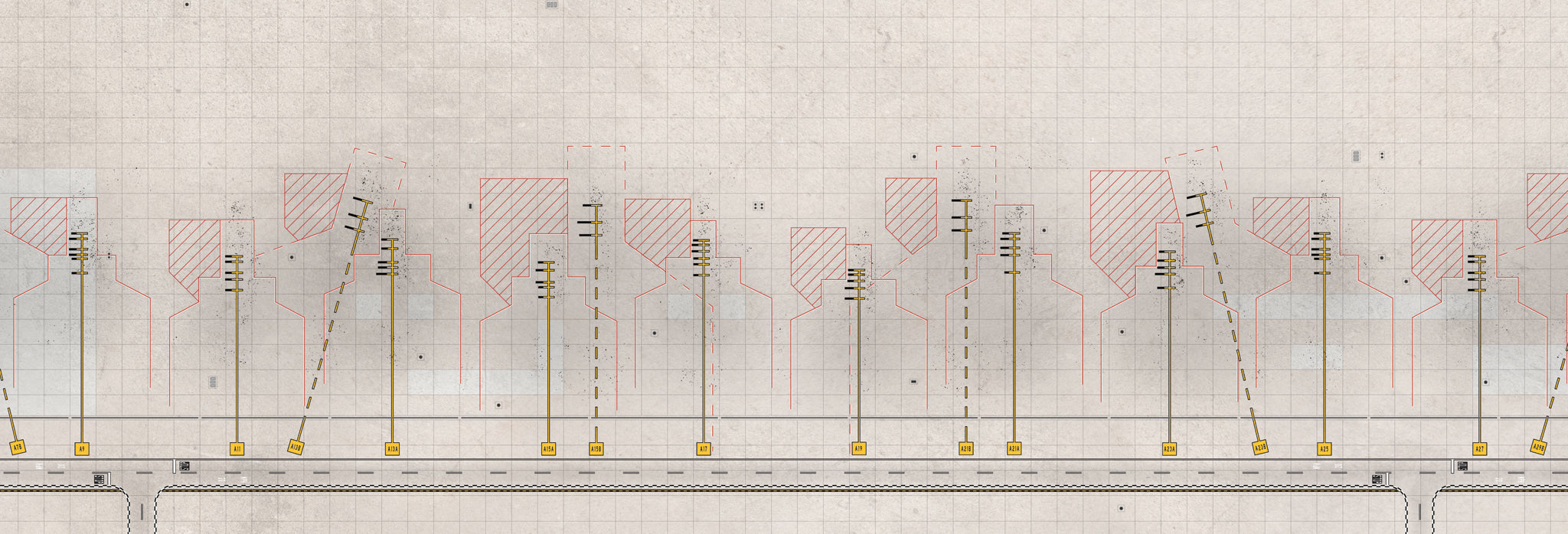 1 Terminal Continental Shelf 44 x 15 – Layover Layouts