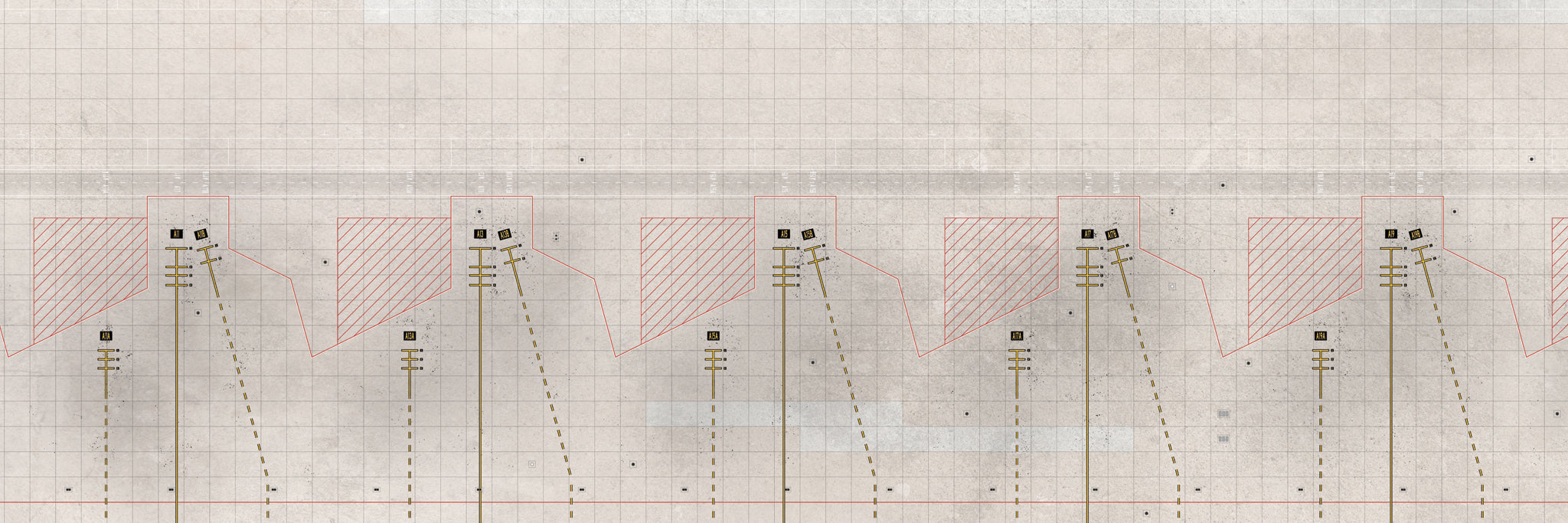 1 Terminal International Shelf 45 x 15 – Layover Layouts
