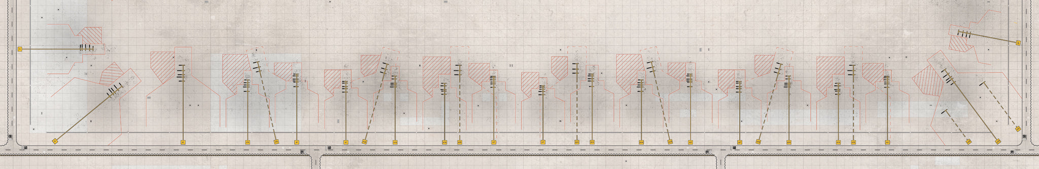 1 Terminal Continental Shelf 92 x 15 – Layover Layouts