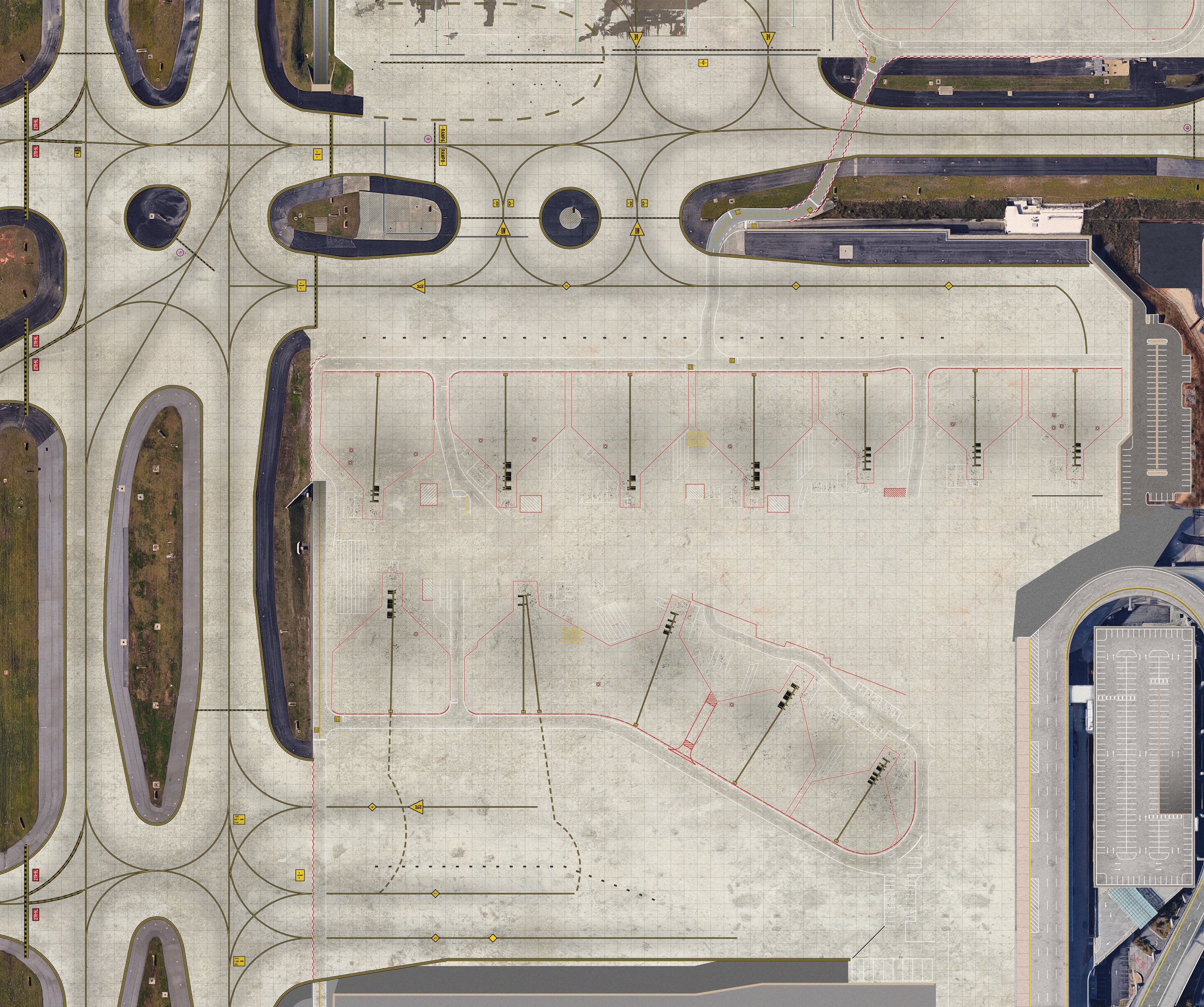 Atlanta Concourse F – Layover Layouts